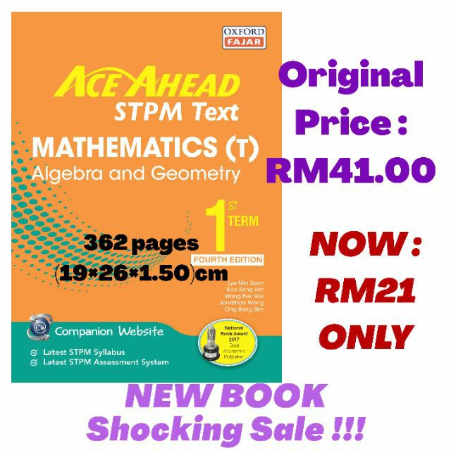 [READY STOCK] STPM MATH(T) Sem1 Oxford Ace Ahead | Shopee Malaysia