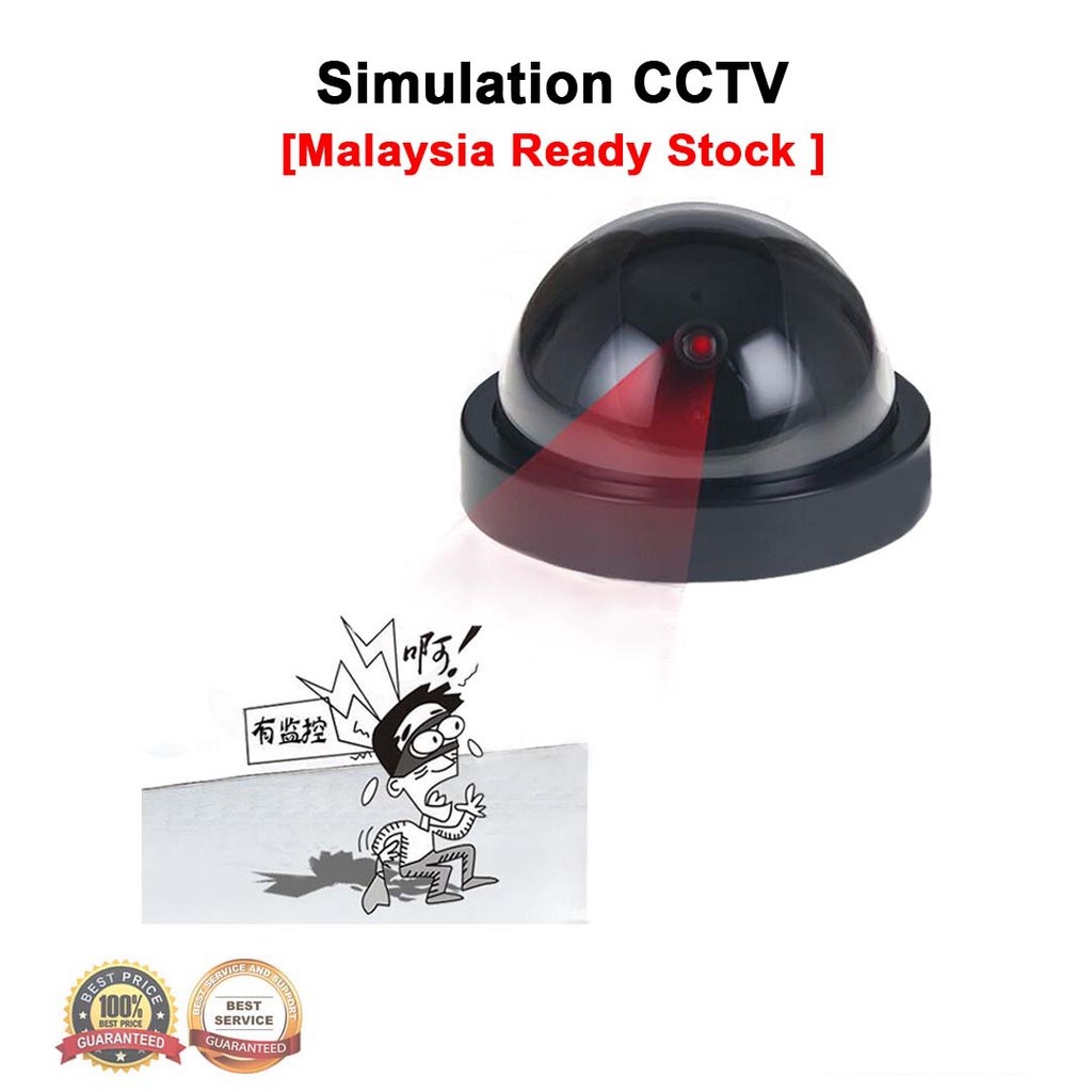 🌟READY STOCK🌟Fake Dummy Simulation LED CCTV Wireless Security Camera ...