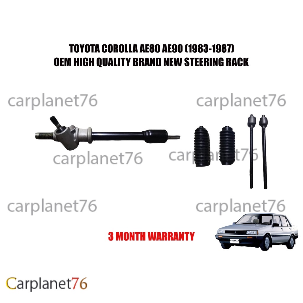 TOYOTA COROLLA AE80 AE90 (1983-1987) STEERING RACK WITH RACK END MANUAL ...
