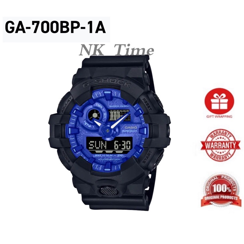 Casio G-Shock GA-700BP-1A Blue Paisley Series Standard Analog-Digital ...
