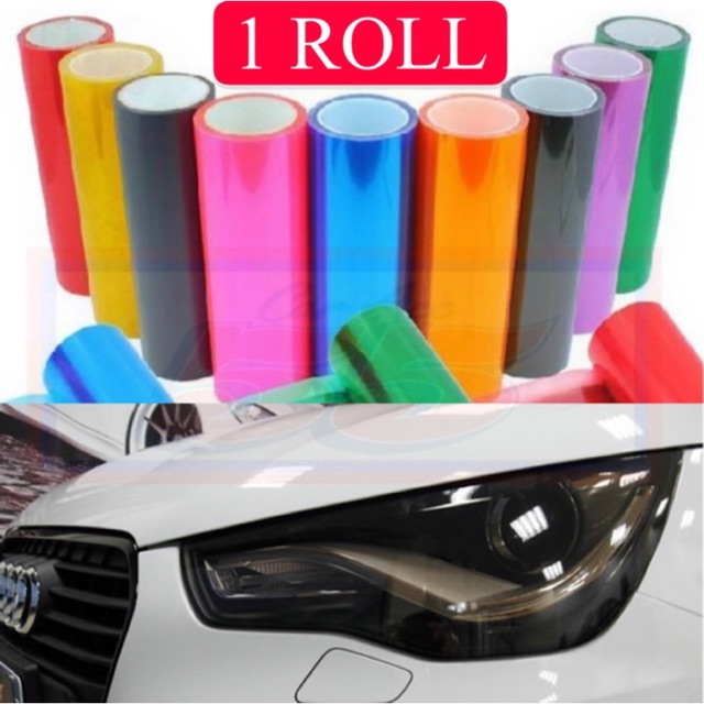 Car Head Lamp Sticker Tail Lamp Tint Tinted Headlamp Sticker（1ROLL ...