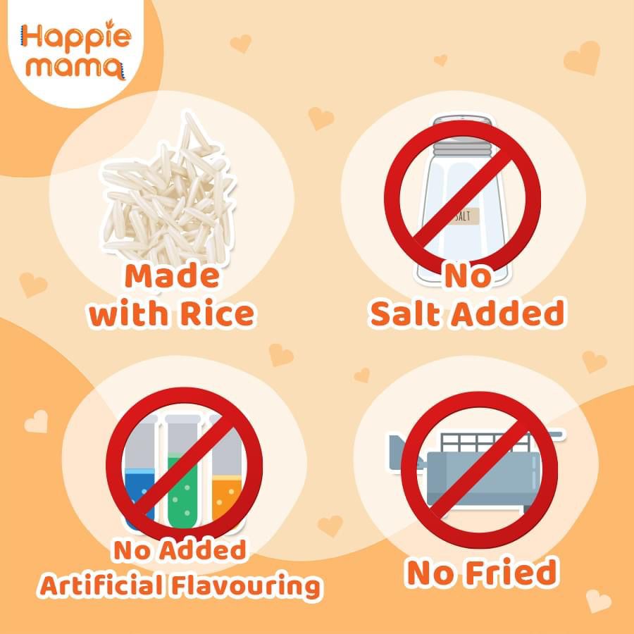 Happiemama Baby Rice Stick Biskut Bayi 9 bulan Combo Sets (2x30g ...