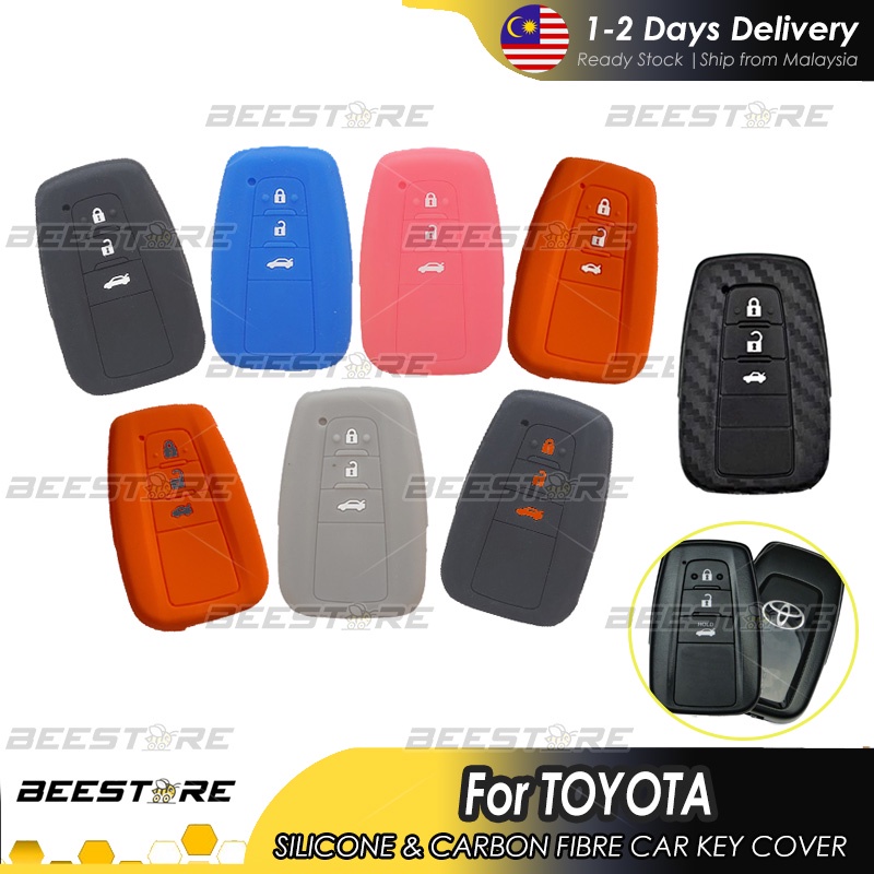 Toyota COROLLA CROSS CAMRY ALTIS CHR Silicone Car Key Cover Car key ...