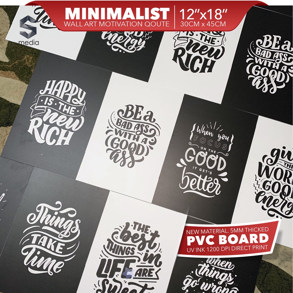 Motivational Quotes Frame MINIMALIST NORDIC Home Decor Inspiration Wall ...