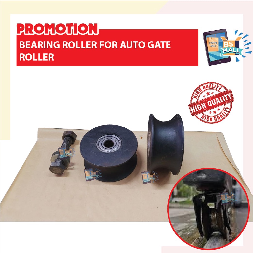 3" BS MALL Auto Gate Bearing Carbon Steel Heavy Duty Gate Roller / Roda ...
