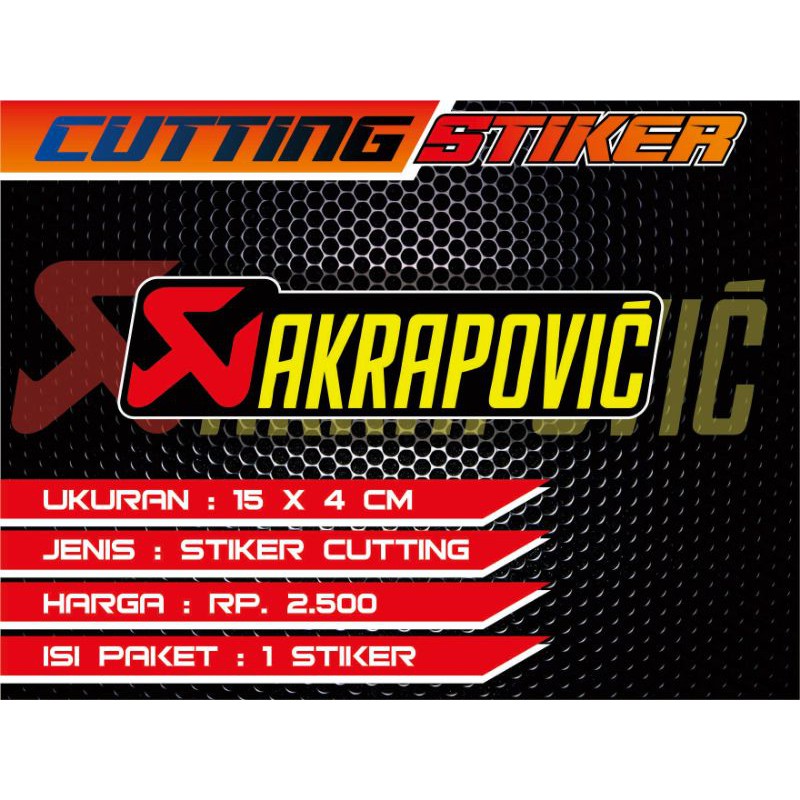 Akrapovic logo cutting sticker | Shopee Malaysia