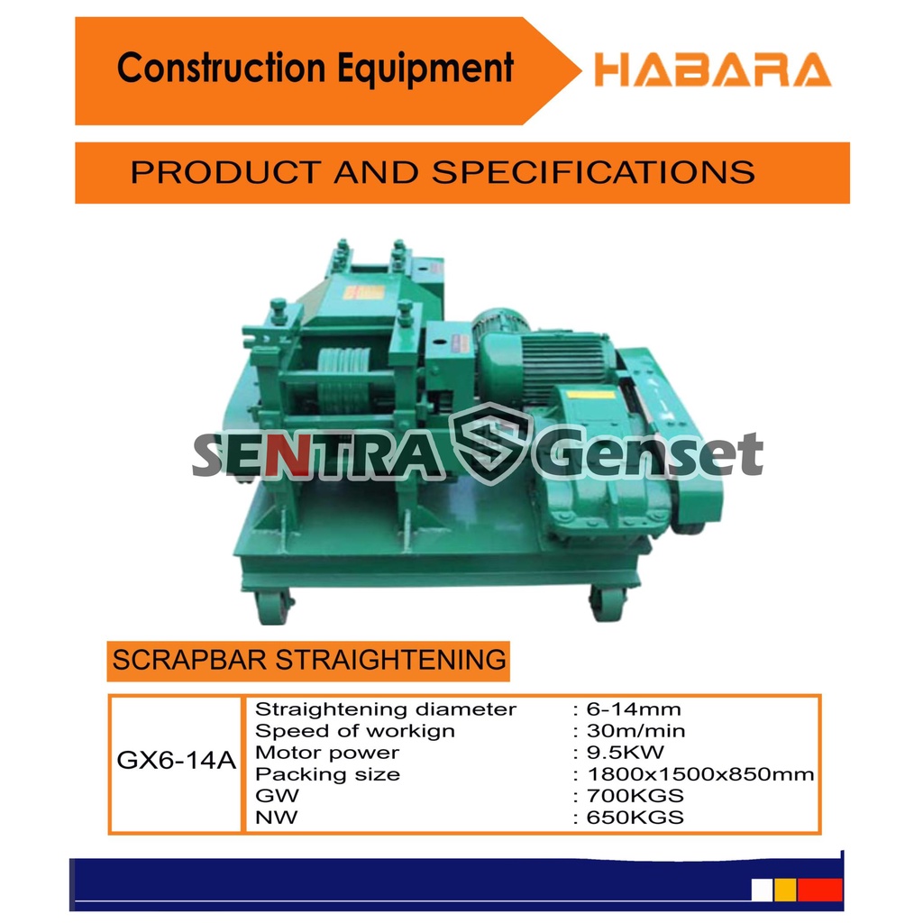 MESIN Habara GX6-14A. Concrete Straightening Iron Straightening Machine ...