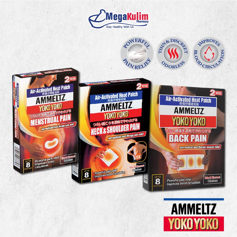 Ammeltz Heat Patch Back Pain/Menstrual/Neck & Shoulder (2 Patches ...