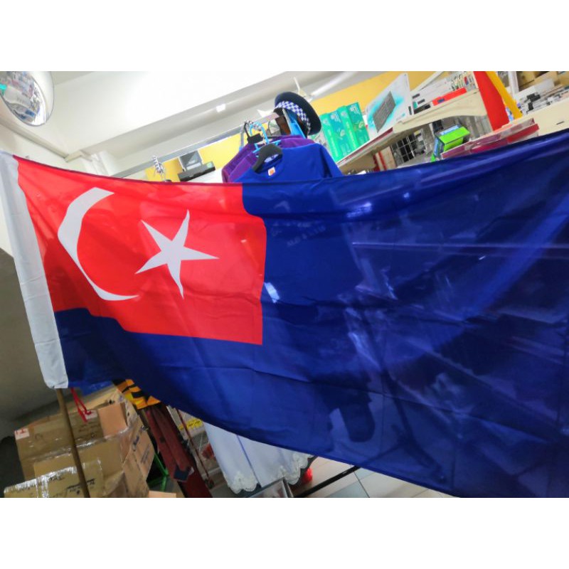 BENDERA JOHOR KAIN JENIS POLYMESH HIGH QUALITY 3' X 6'/90CM X 180CM (READY STOCK!!!) | Shopee ...