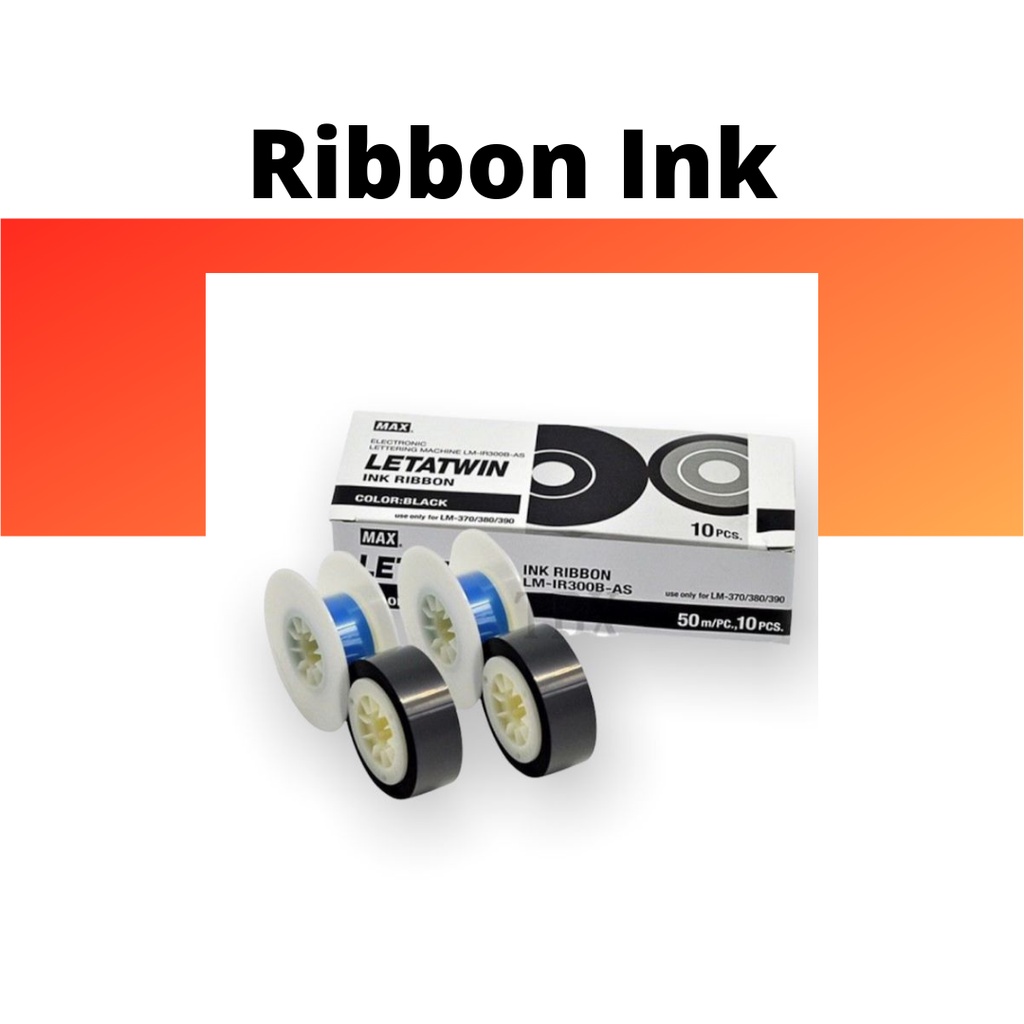 Max Letawin ink ribbon LM-IR300B-AS machine LM-370/380/390/550 | Shopee ...