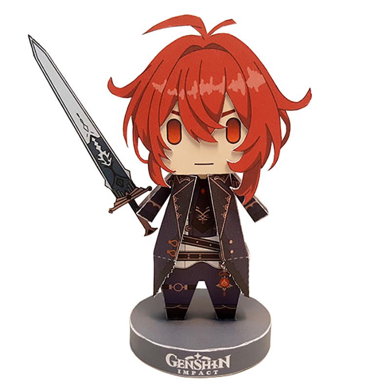 Genshin impact figures papercraft paper figure genshin impact Hutao ...