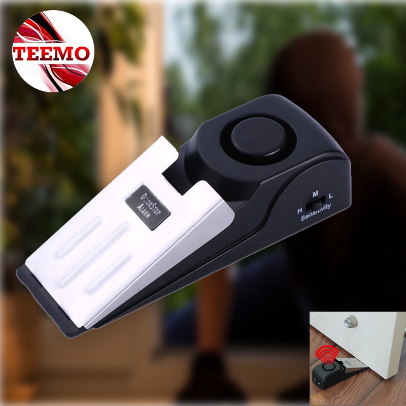 Teemo Wireless Portable Door Stop Alarm Security Home Alert Penggera ...