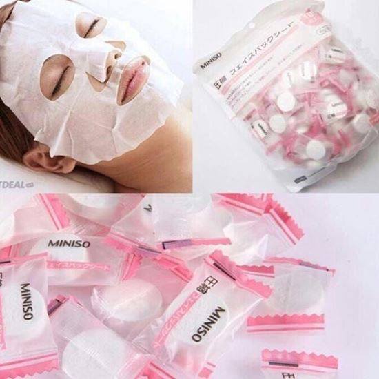 [Genuine] Japanese Miniso Compressed Paper Tablets Mask Hydrates ...
