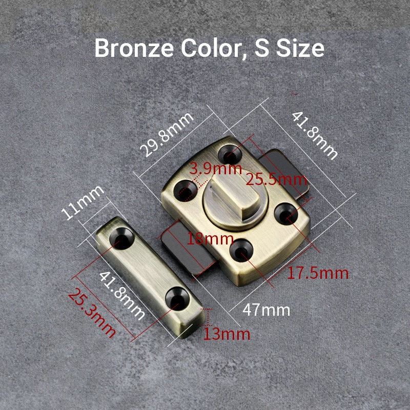 Home Security Door Lock Rotate Bolt Latch Gate Latches Door Slide Lock ...