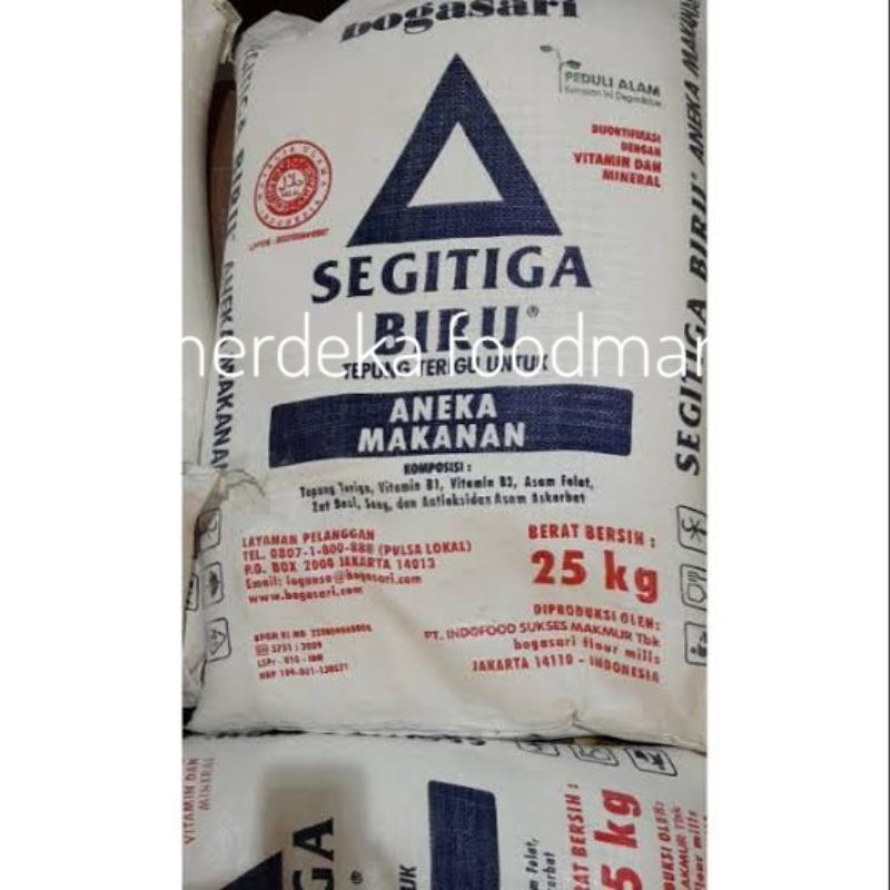 Blue Triangle Flour bogasari repack 1kg (1kg Scale) | Shopee Malaysia
