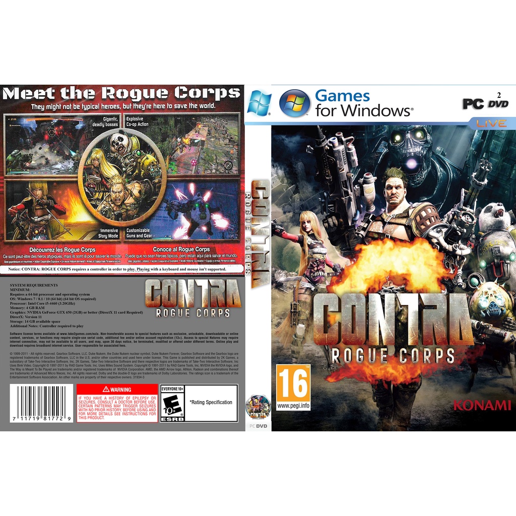 CONTRA: ROGUE CORPS PC GAME [Offline INSTALLATION] | Shopee Malaysia