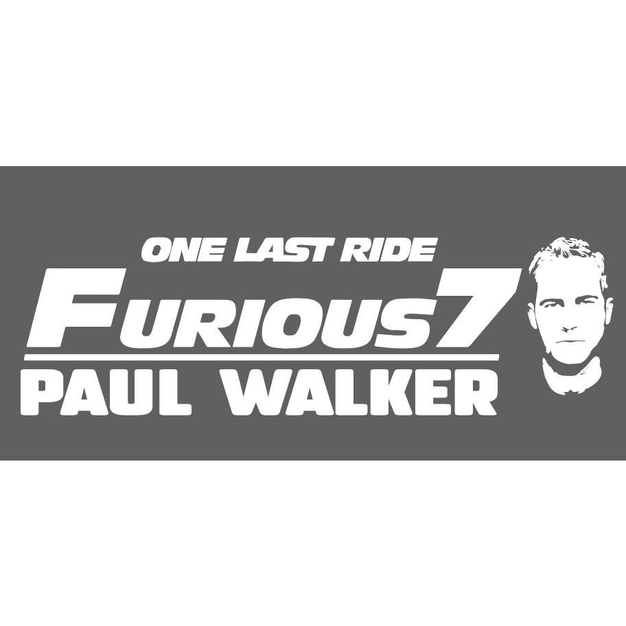 ONE LAST RIDE PAUL WALKER RIP STICKER,STICKER KERETA,STICKER CERMIN ...