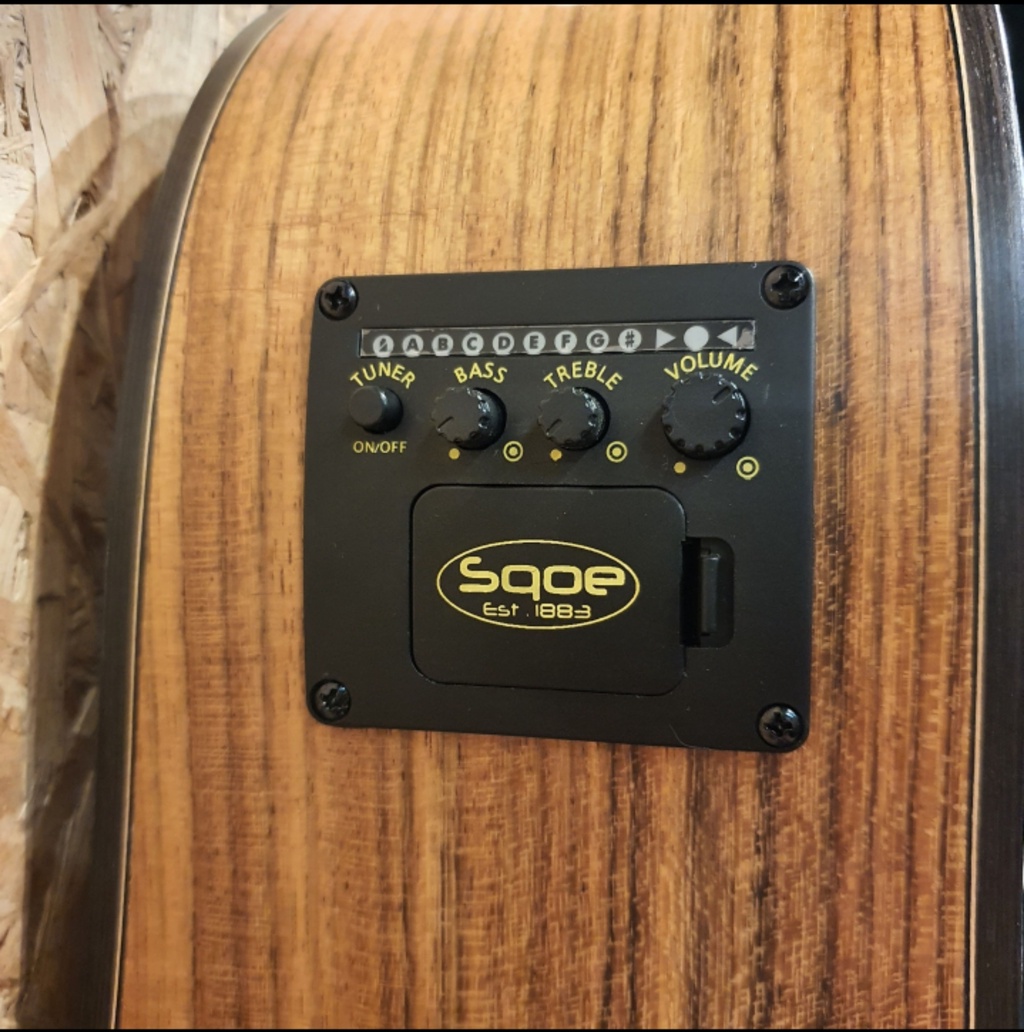 Sqoe SQ-PS 41" inch acoustic guitar with fishman EQ # Wings Piano Bass ...