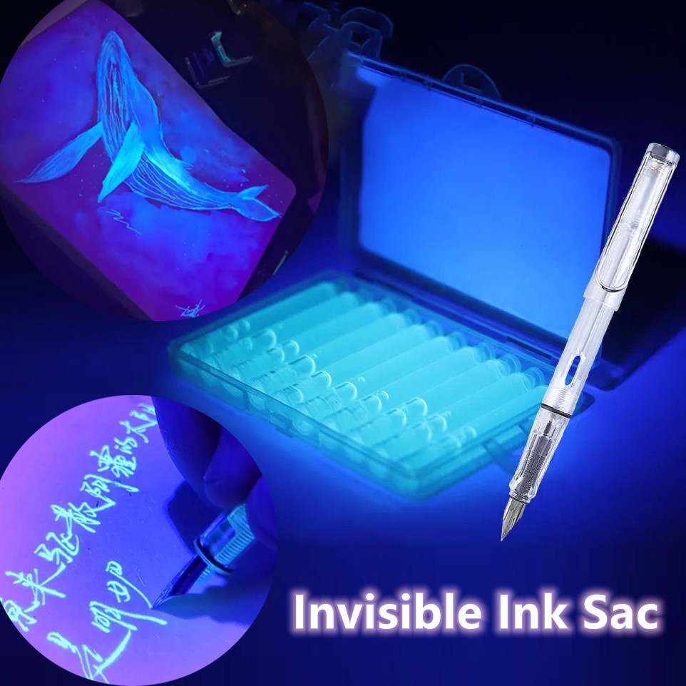 Invisible ink sac Disposable Fountain Pen Ink Cartridge Refills ...