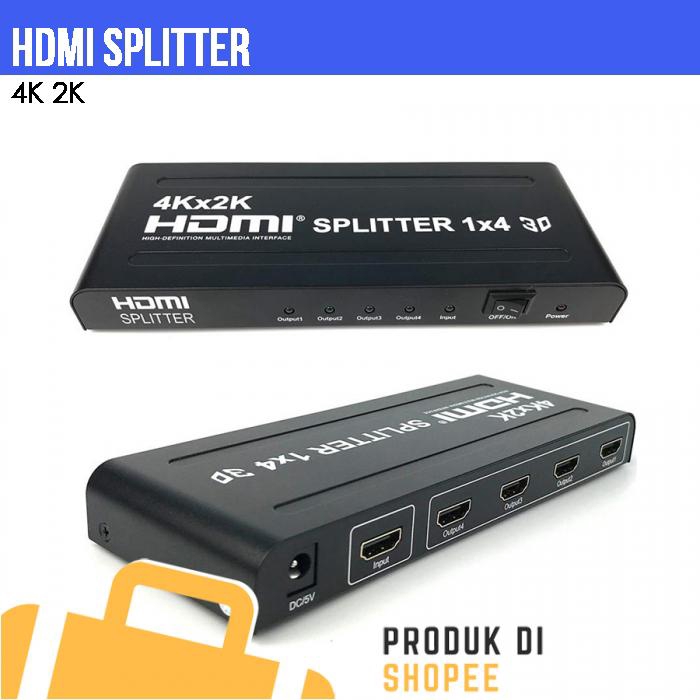 HDMI Splitter 1080p 4K 2K 3D 1 in 4 out 1x4 Full HD (2656) | Shopee ...