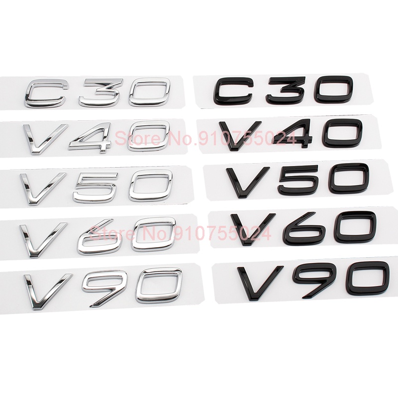 Nameplate Logo Sticker C30 C40 C50 C60 C70 C80 C90 V30 V40 V50 V60 V70 ...