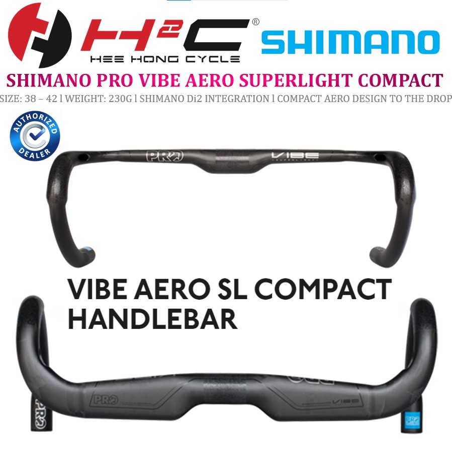 PRO VIBE SUPERLIGHT CARBON COMPACT HANDLEBAR 38 / 40 / 42 | Shopee Malaysia