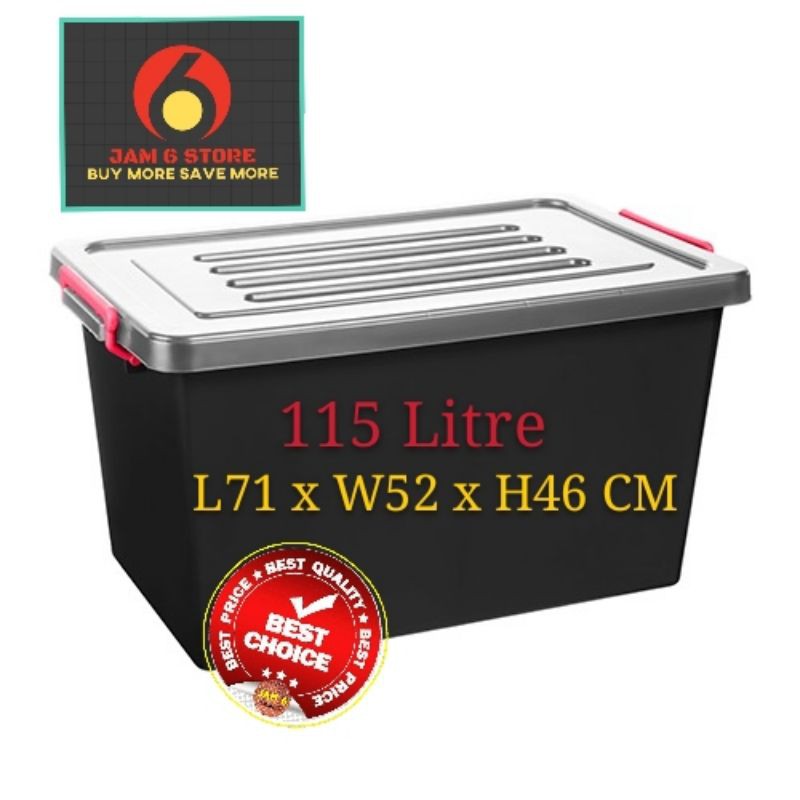💥READY STOCK💥7990 BC (115L) Century Storage Box With 6 Wheel | Shopee ...