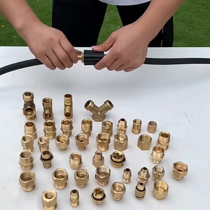 Brass 3/8" 1/4" M14 M18 M22 Thread Connector Male Female Adapter for ...