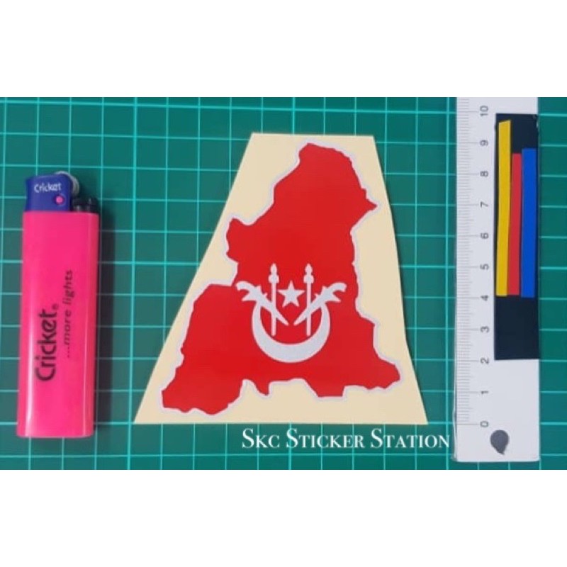 Peta Negeri Sticker (NS/KL/Penang/Pahang/Johor/Kelantan/Kedah/Perak/MY ...
