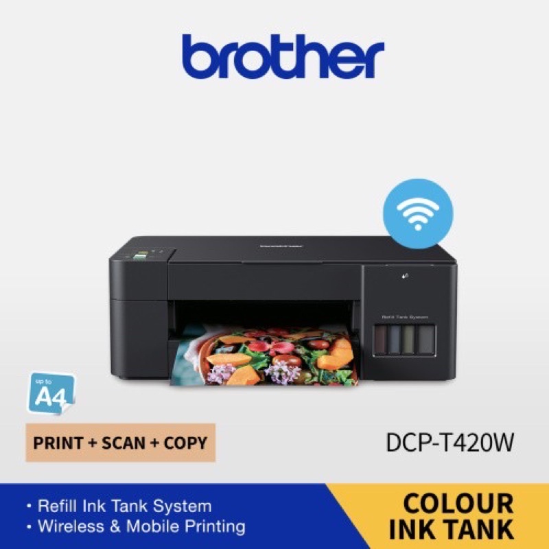 Brother DCP-T420W Refill Tank Printer (Print/Scan/Copy/Wifi) | Shopee ...