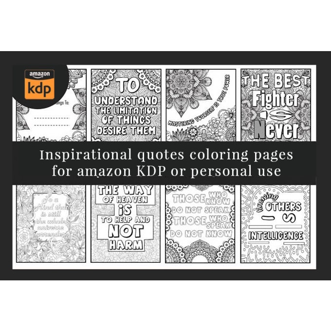 [🔥Limited Time]🔥550 quotes coloring pages for KDP or personal Or sold ...