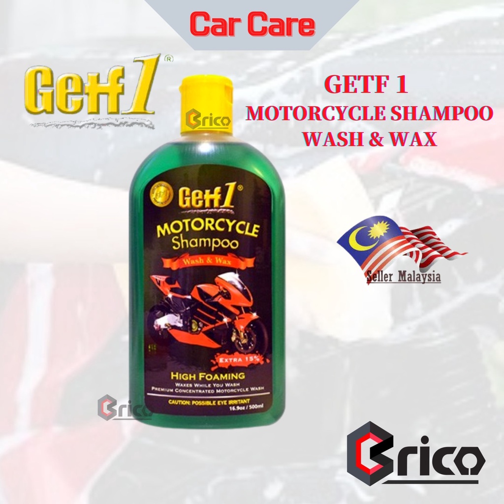 Getf1 Motor Care Motorcycle Shampoo (Wash & Wax) -500ml | Shopee Malaysia