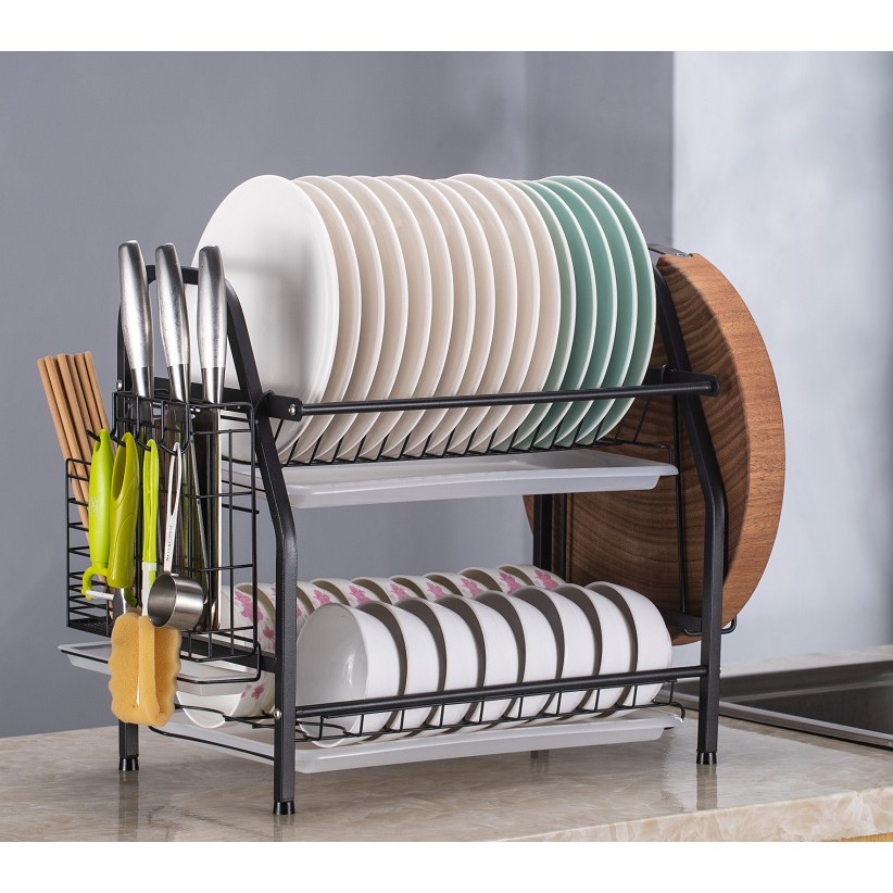 Kitchen Rack 304 Stainless Steel Dish Rack Dish Drainer Rack Rak ...