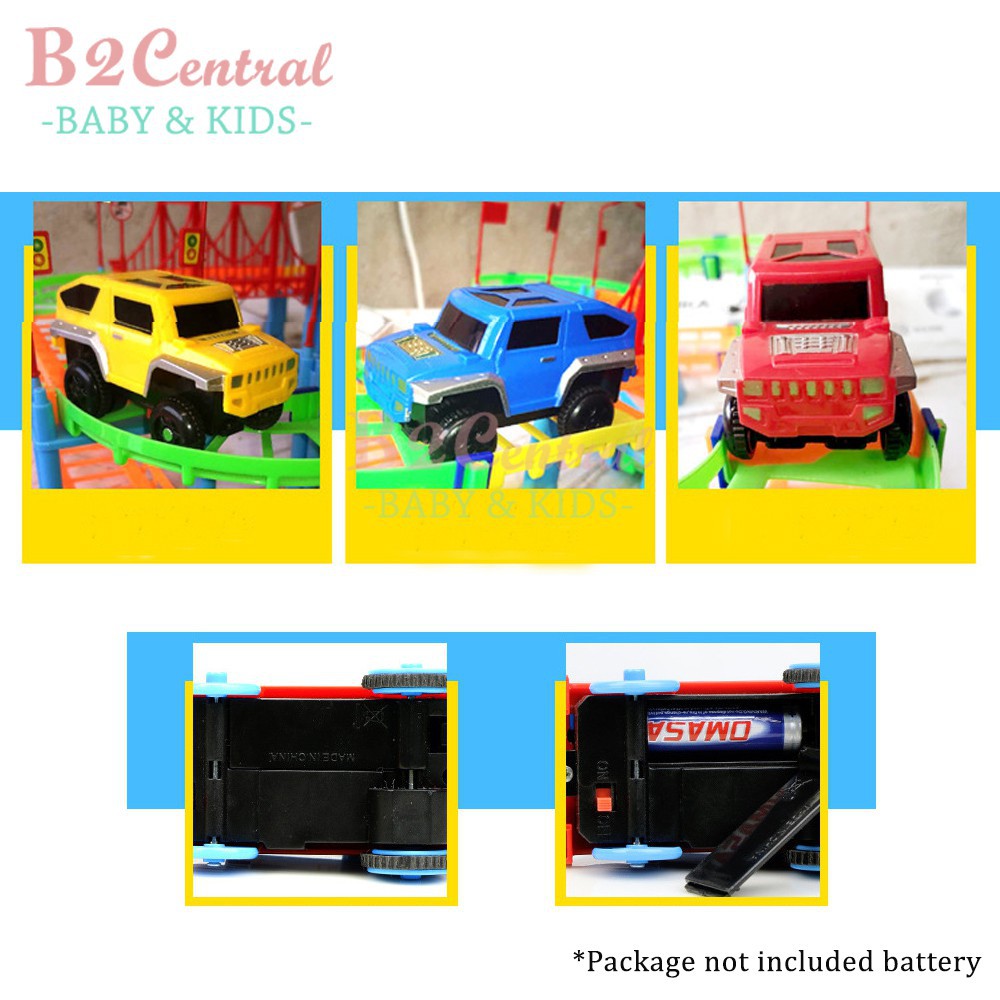 remote control car~kereta kontrol~ 90pcs DIY Double Layer Deluxe Track ...