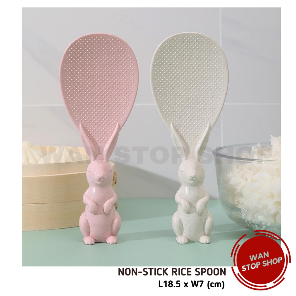 Non-Stick Rice Spoon Wheat Straw Vertical Rice Shovel Kitchen Tools ...