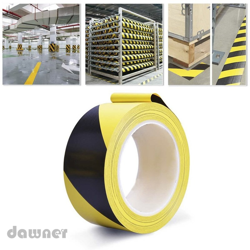 (READY STOCK MALAYSIA) Floor Tape 48mm X 33m Floor Safety Caution Warning Tape PVC Vinyl Floor ...