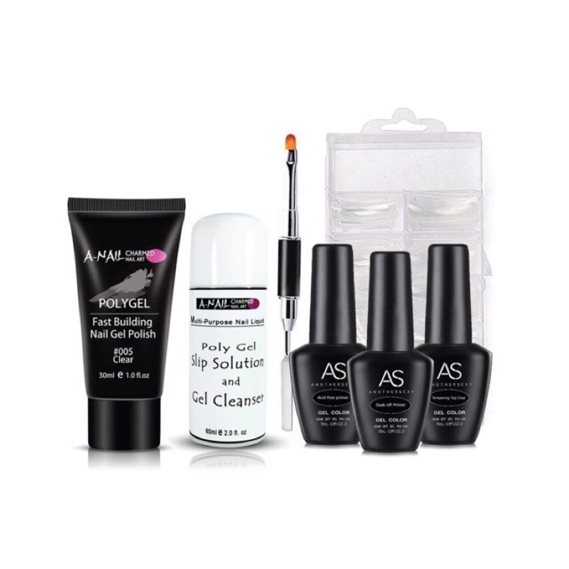 Poly Gel Nail Extension Complete Set | Shopee Malaysia