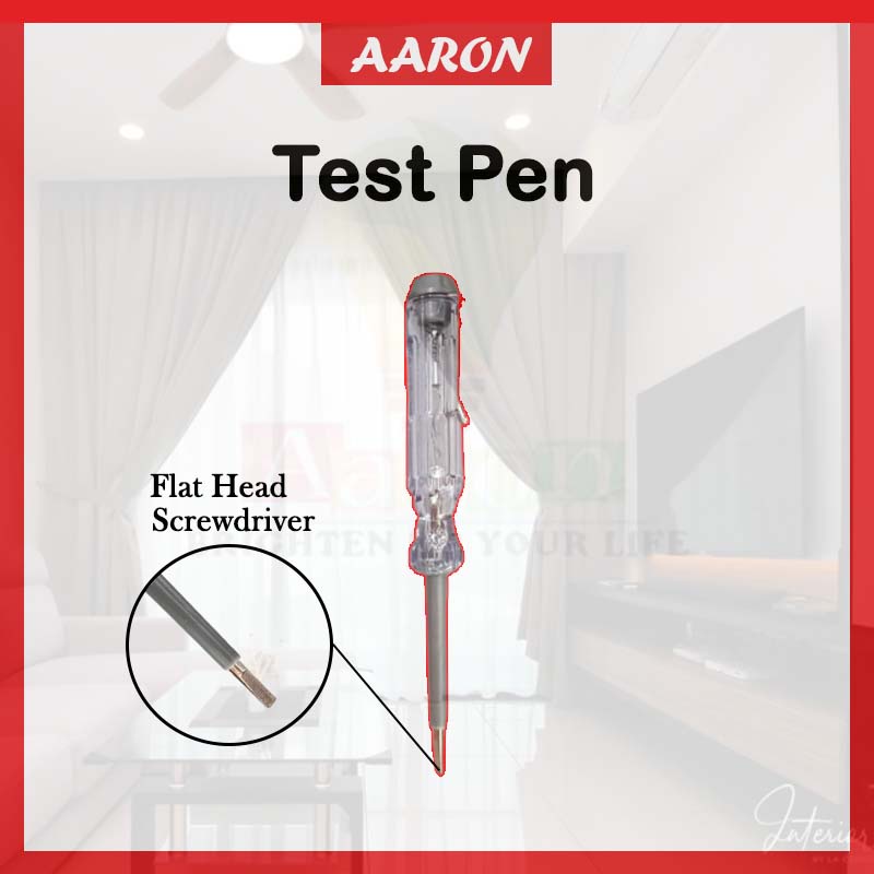 Test Pen Detector Screwdriver Pens Flat Head ELECTRIC TESTER Lightman ...