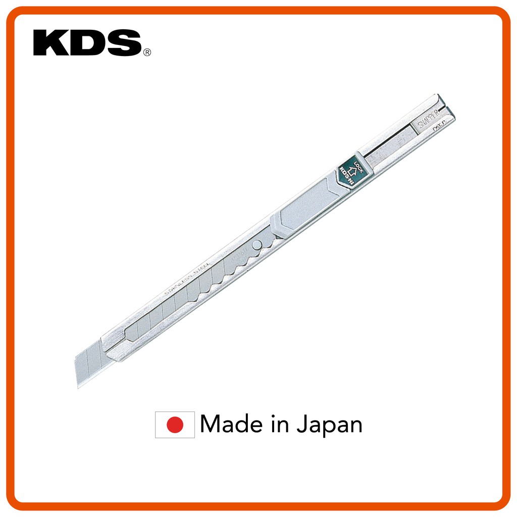 KDS S-12 Metal Slim Cutter 9MM Knife Cutter Pisau | Shopee Malaysia