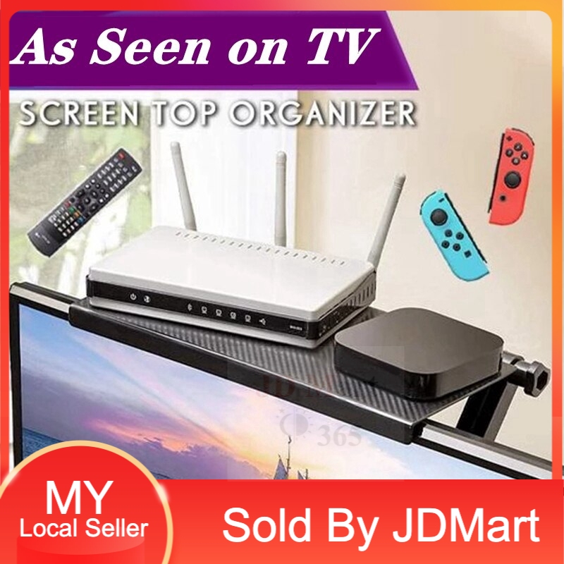 JDMart365 TV Top Shelf Rack Holder TVBox Modem Router Storage Bracket ...