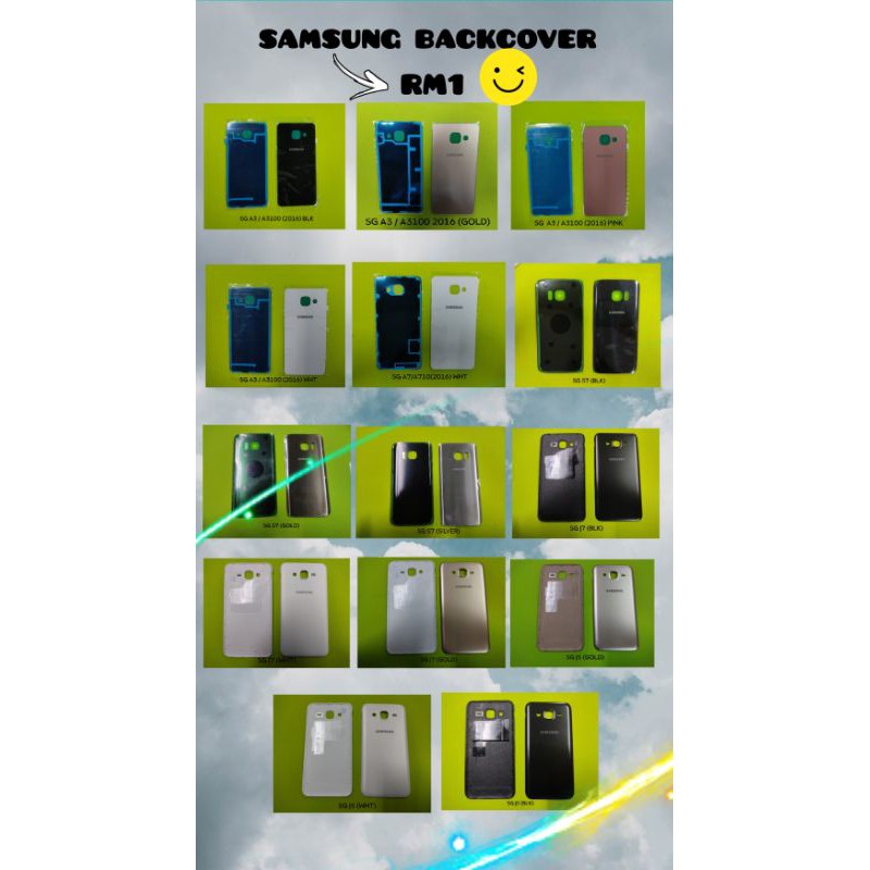 Samsung Back Cover ( A - J series) | Shopee Malaysia