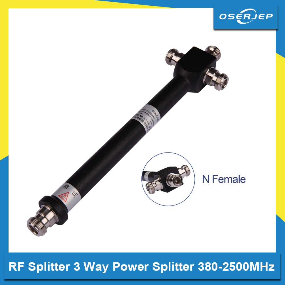 RF Splitter 3 Way Power Splitter 800-2500MHz N female Cavity Power ...