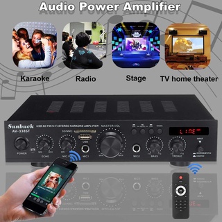 Sunbuck 2000W 5 Channel Power Amplifier Home HIFI Digital Stereo ...