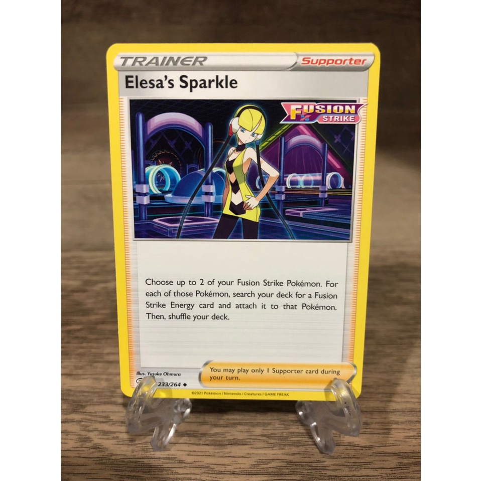 Pokemon TCG (Trainer) Elesa's Sparkle 233/264 (SS8 Fusion Strike ...