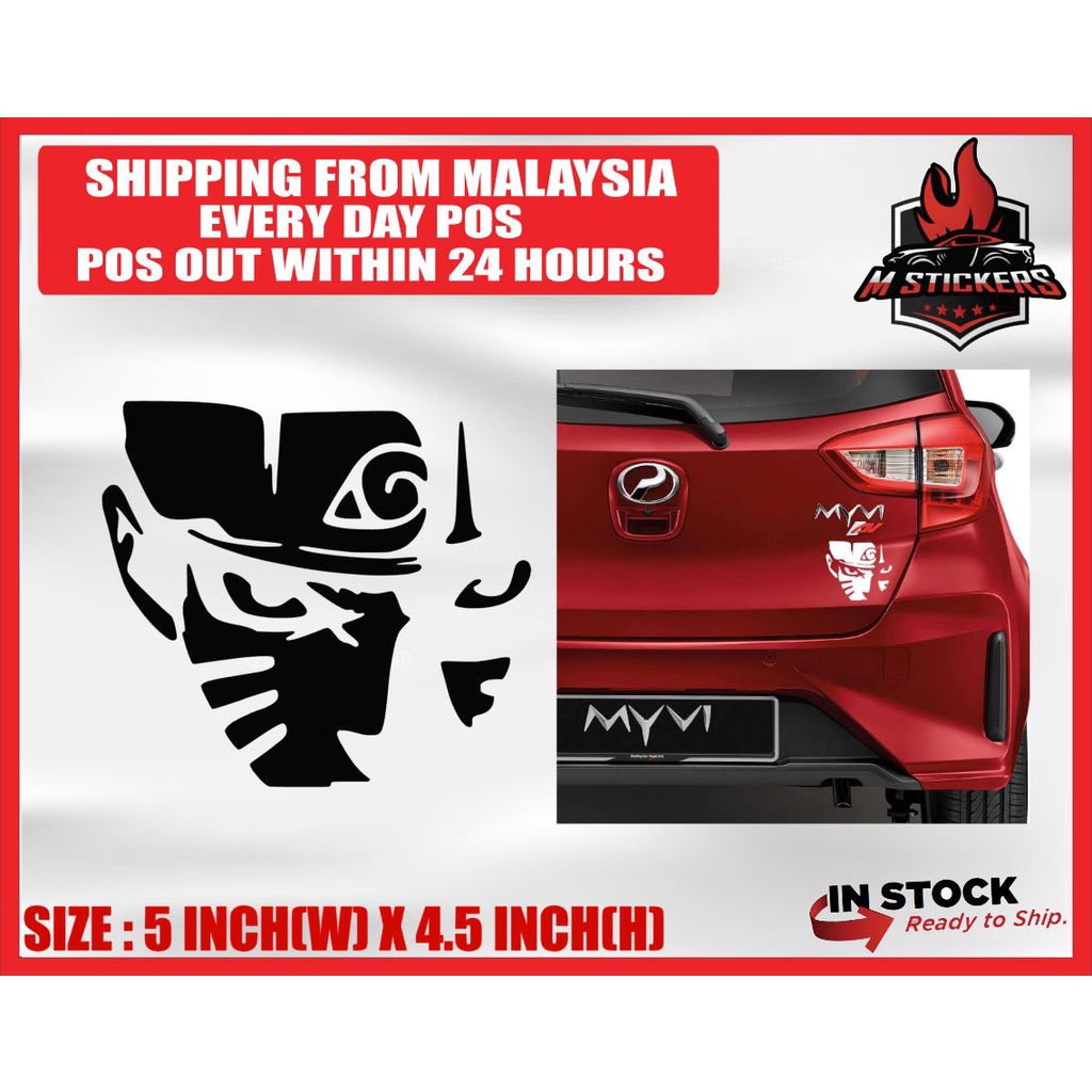 NARUTO CAR STICKERS KERETA STICKER | Shopee Malaysia