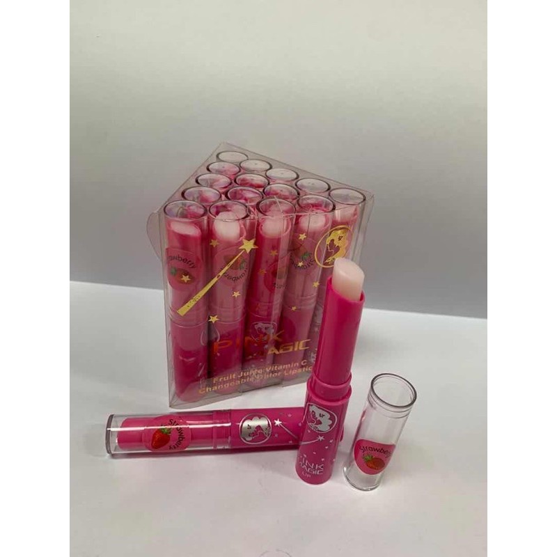 🔥PINK MAGIC STRAWBERRY🍓CHANGEABLE COLOUR LIPSTICK🔥 | Shopee Malaysia