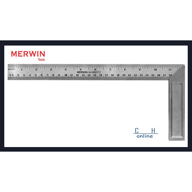 Merwin Cast Iron Square Scale Ruler Tool 6" 8" 10" 12"/ TRY SQUARE ...