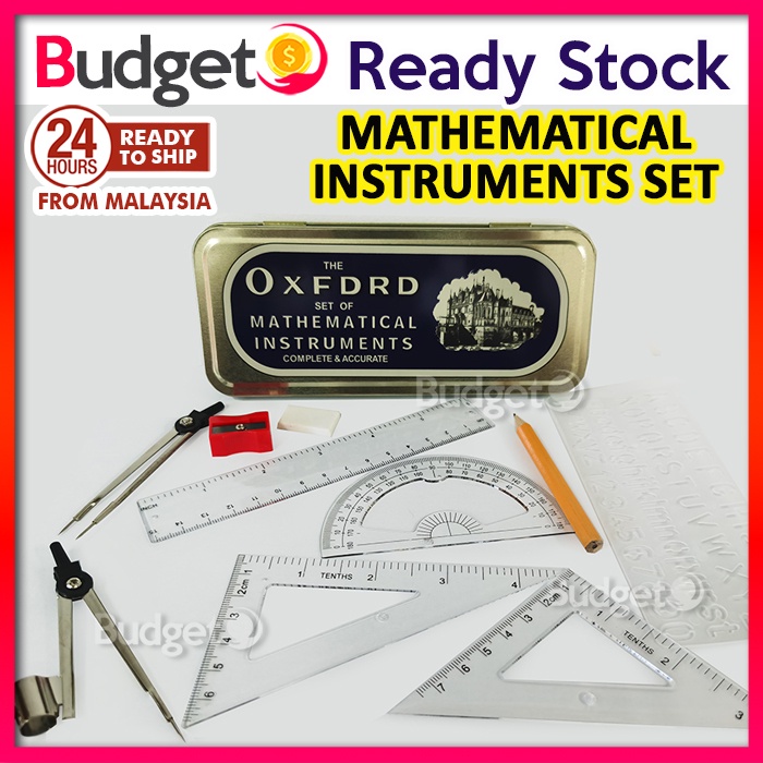 Ready Stock*Oxford School Geometry Set Math Set Mathematical ...