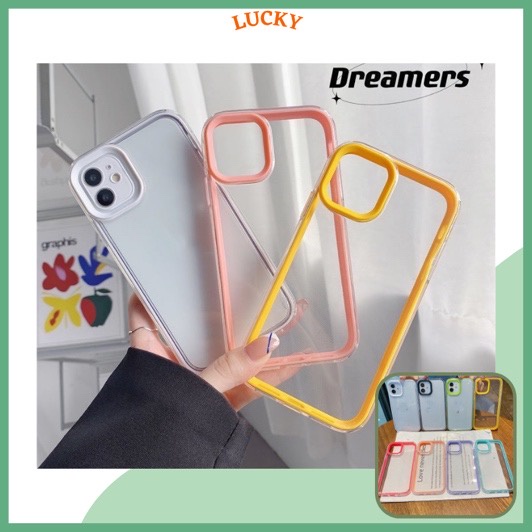 3 in 1 Candy Color Border Shockproof Phone Case For iphone 12 13 11 Pro ...