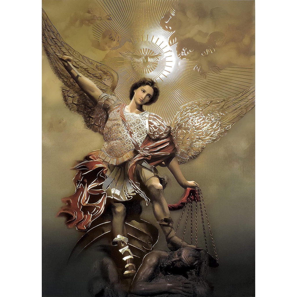 Saint Michael The Archangel Religious Wall Art Print Poster | Shopee Malaysia